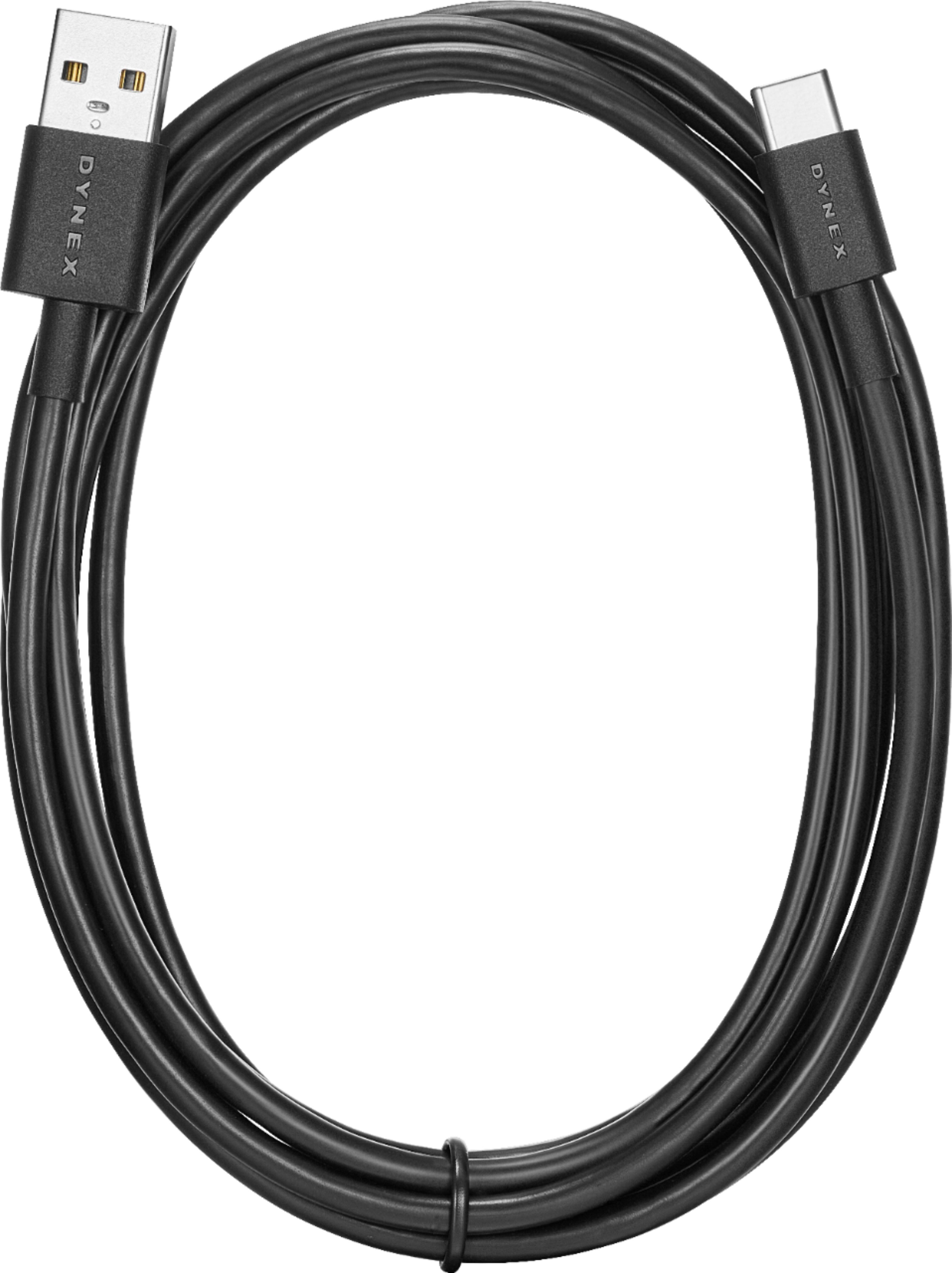 Customer Reviews: Dynex™ 6' USB-C to USB-A Charge-and-Sync Cable Black ...