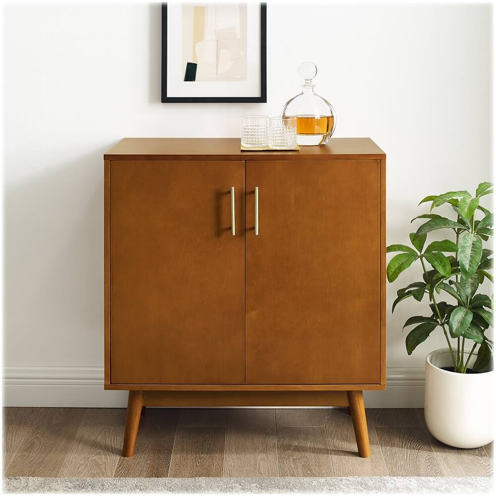 Walker Edison Bella Mid Century Modern MDF/Rubberwood/Birch Veneer ...