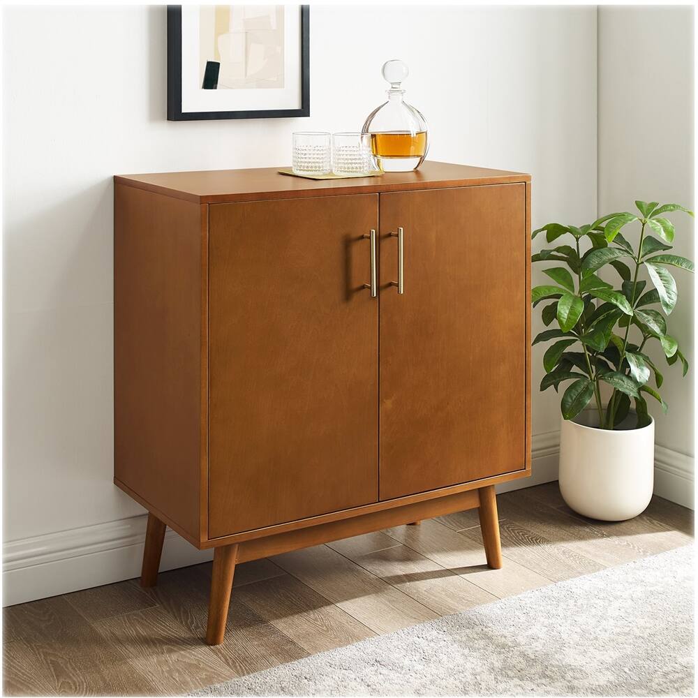 Walker Edison Bella Mid Century Modern MDF/Rubberwood/Birch Veneer ...