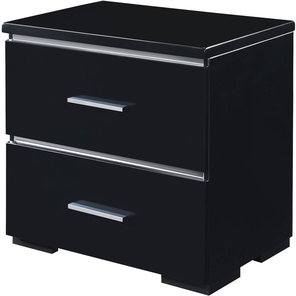 Finch Belmont Rectangular Modern Contemporary Wood 2 Drawer Night Stand ...