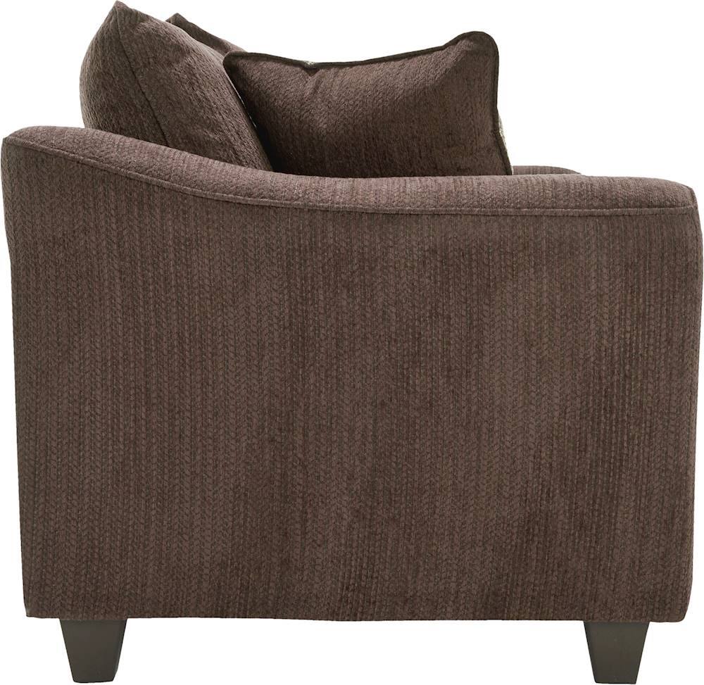 Best Buy: True Seating Franklin Modern 2-Seat Fabric Loveseat Chocolate ...