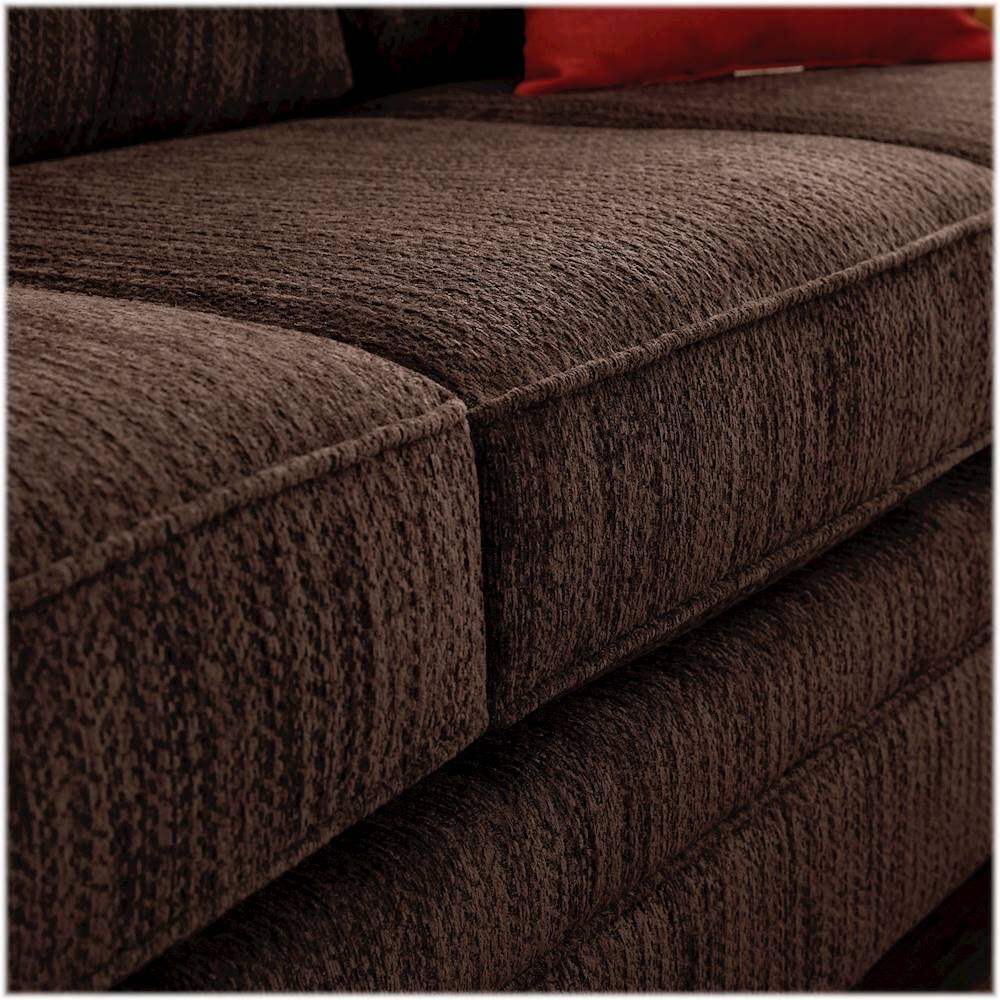 Best Buy: True Seating Franklin Modern 2-Seat Fabric Loveseat Chocolate ...