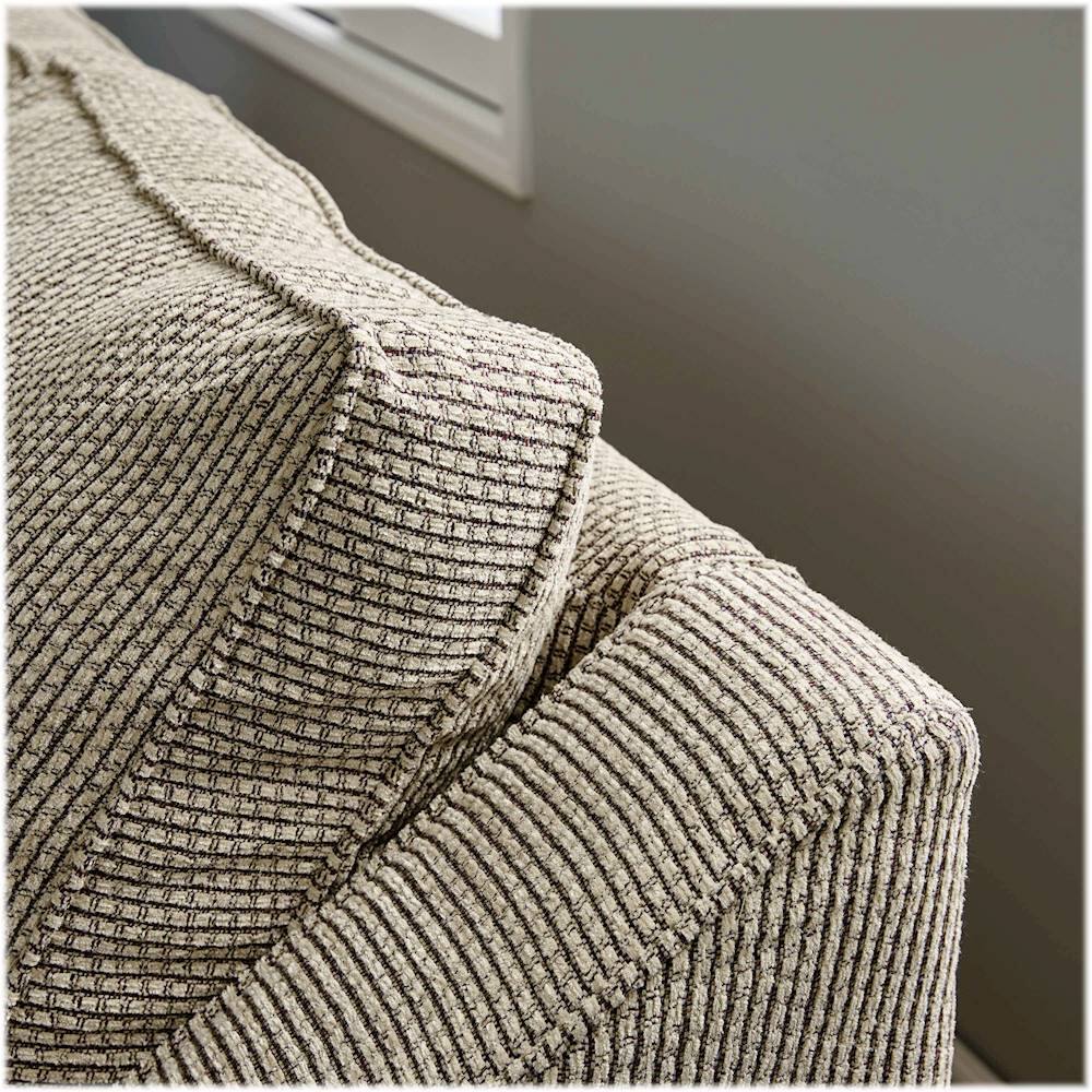 Best Buy: True Seating Clark 3-Seat Fabric Sofa Beige UPH10194A