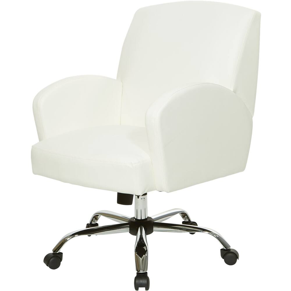 Best Buy: OSP Home Furnishings Joliet 5-Pointed Star Office Chair White ...