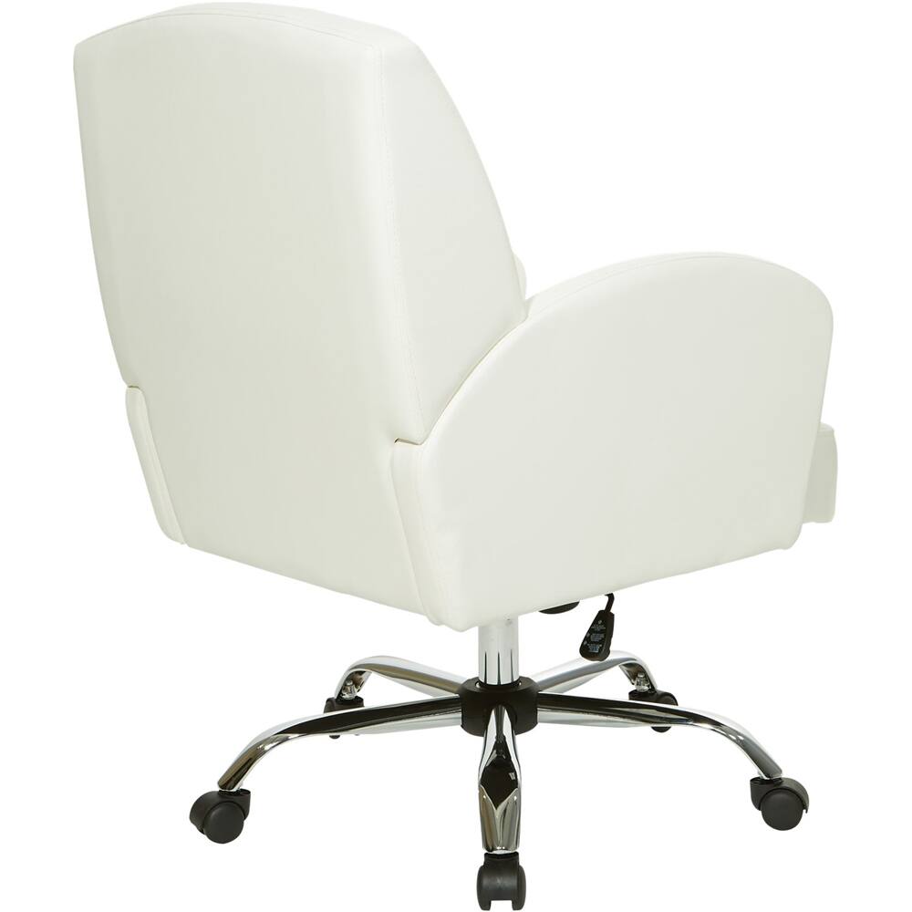 Best Buy: OSP Home Furnishings Joliet 5-Pointed Star Office Chair White ...