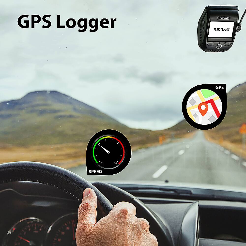 Rexing GPS Logger for V1 Basic, V1 4K, V1P 4K, M1 Pro, M2 Max, M2 Max ...