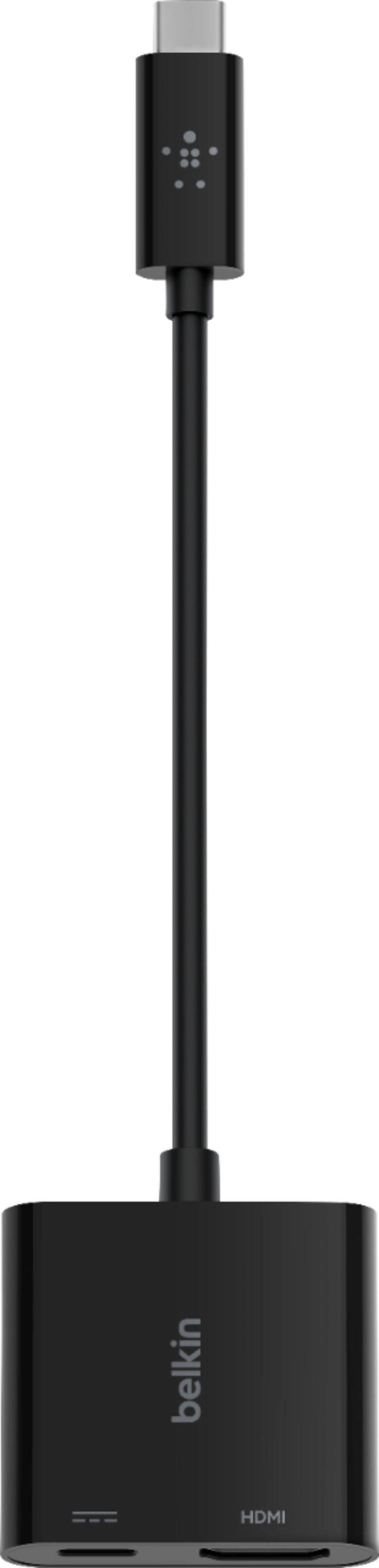 Belkin USB C to HDMI Adapter + USBC Charging Port, 4K UHD Video, 60W ...