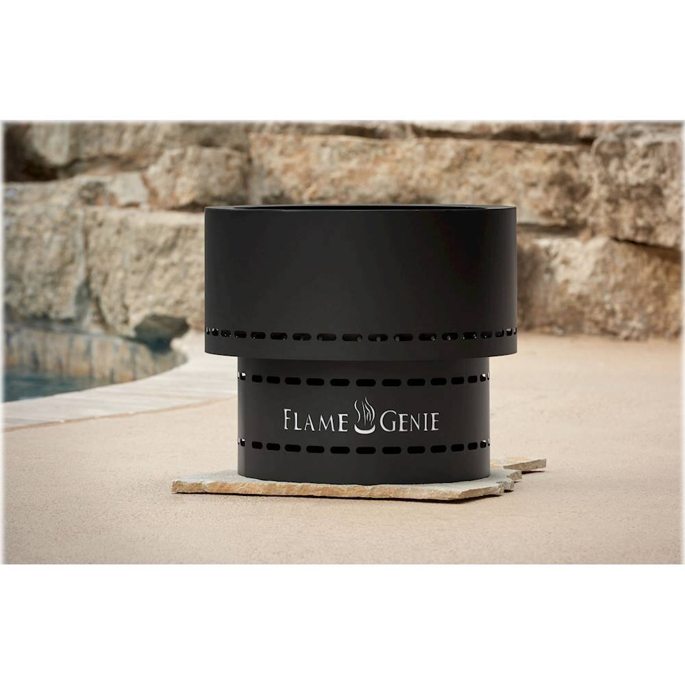 Customer Reviews: Flame Genie Inferno Wood Pellet Fire Pit Black FG-19 ...