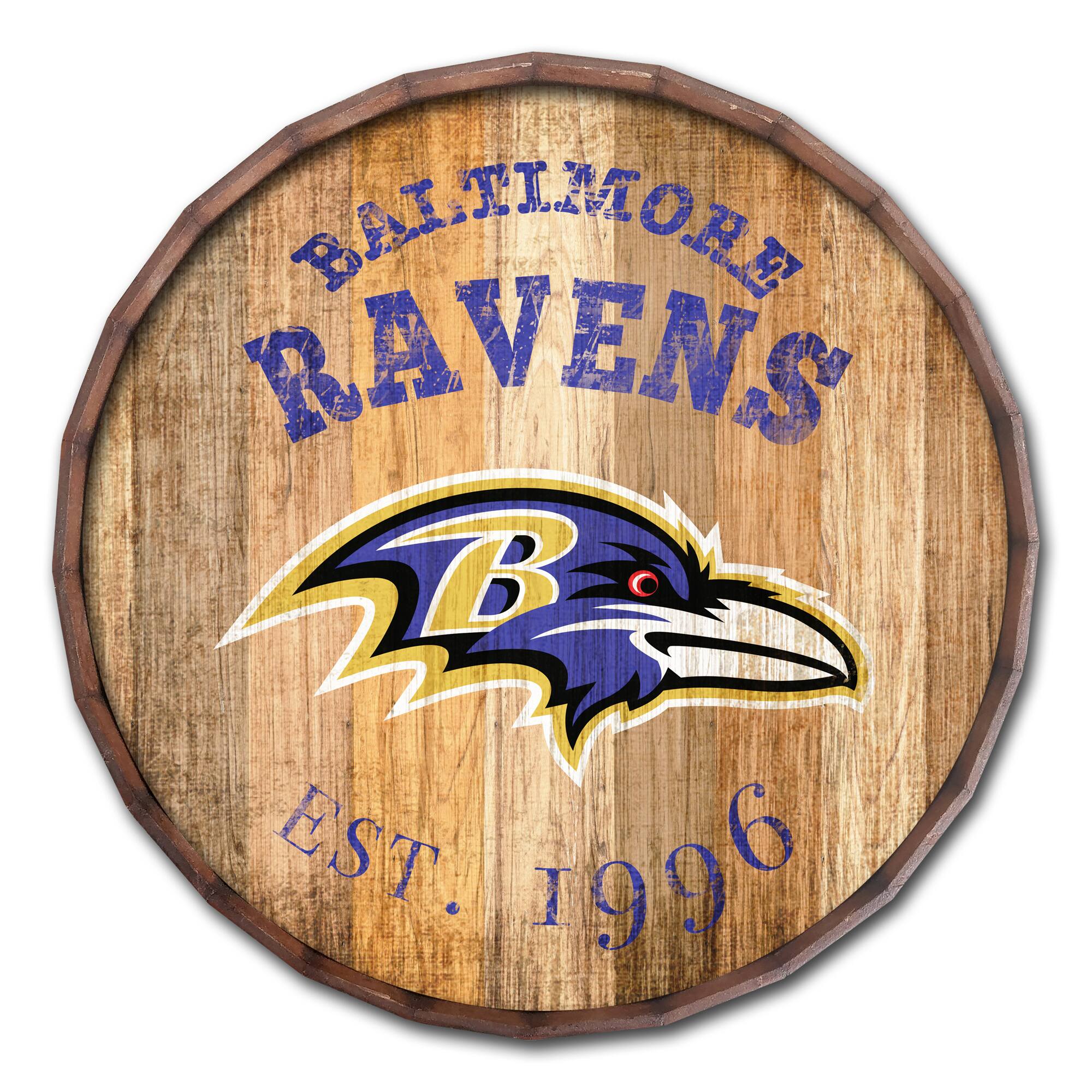 Fan Creations Baltimore Ravens 24'' Established Date Barrel Top ...