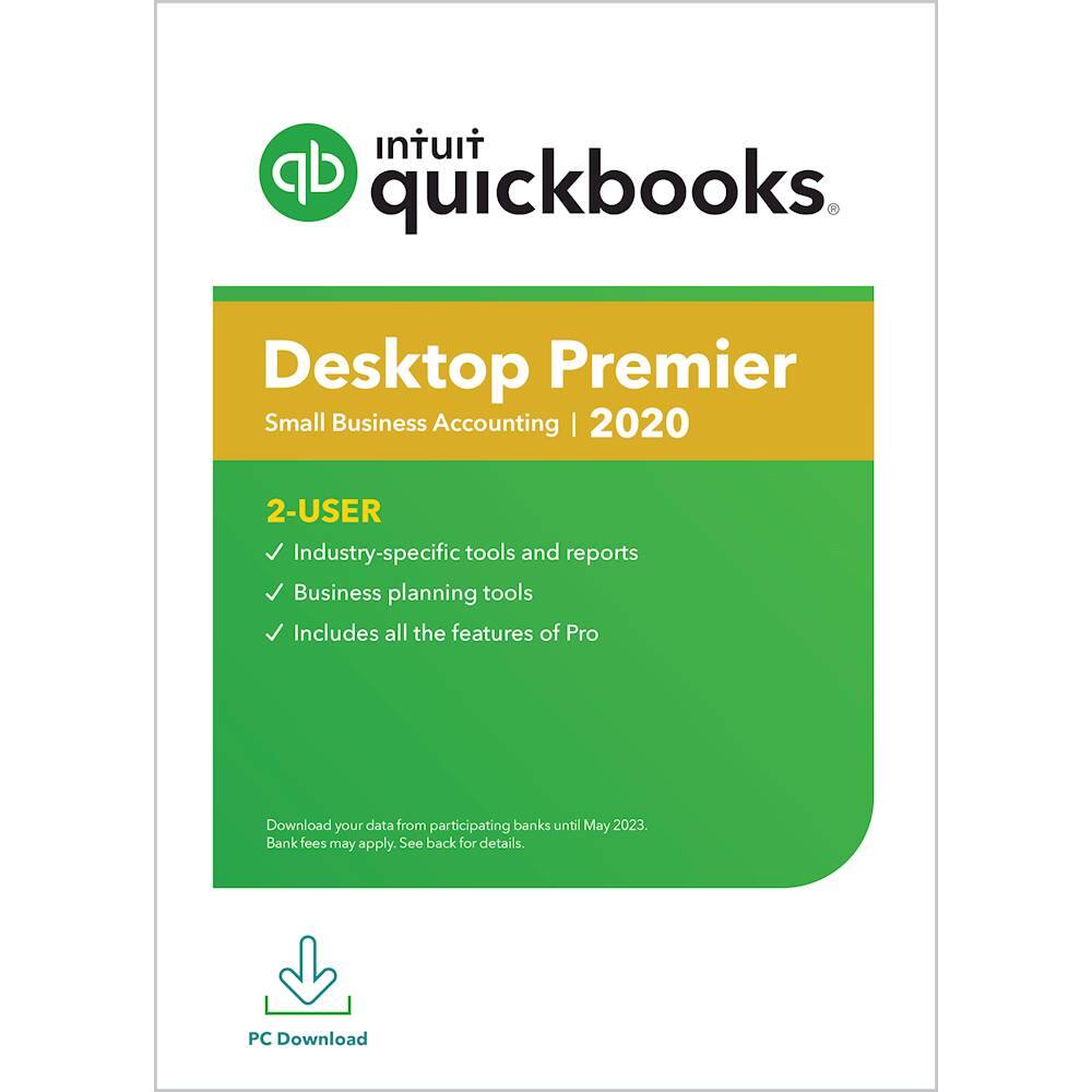Best Buy: Intuit QuickBooks Desktop Premier 2020 (2-User) Windows ...