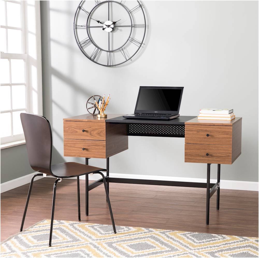Best Buy: SEI Maraston Rectangular Metal and Wood 4-Drawer Computer ...