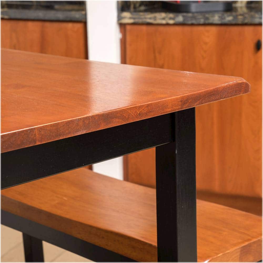 Best Buy: Noble House Nicholville Rectangular Rubberwood Dining Table ...