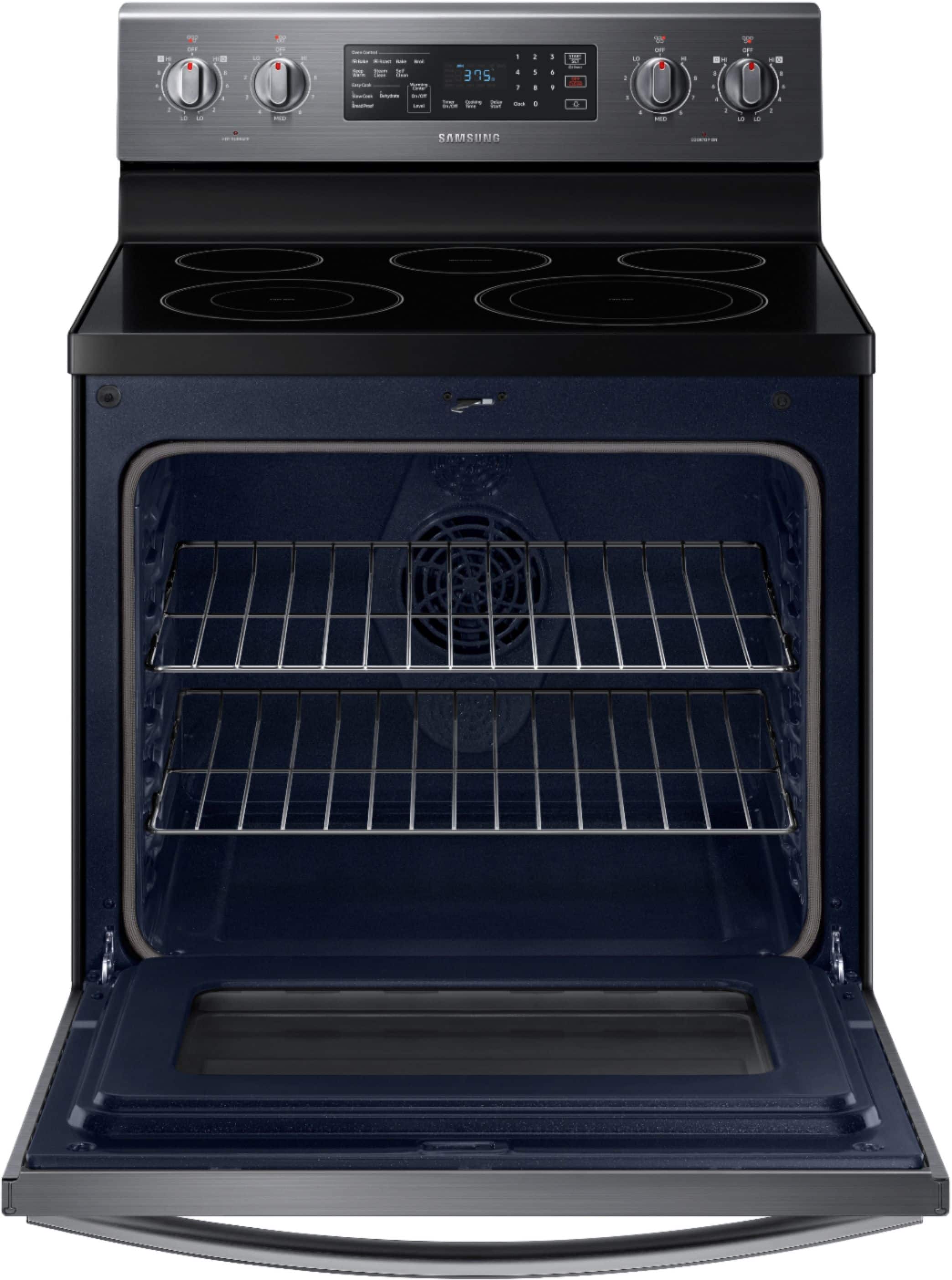 Best Buy: Samsung 5.8 cu. ft. Freestanding Electric Convection Range ...
