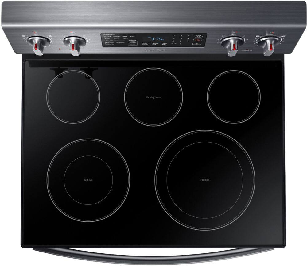 Best Buy: Samsung 5.8 cu. ft. Freestanding Electric Convection Range ...
