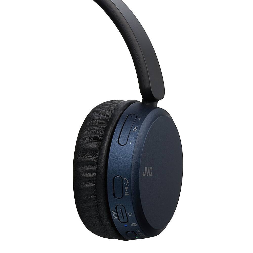 Best Buy: JVC On-Ear Wireless Headphones with Noise Canceling Blue HAS65BNA