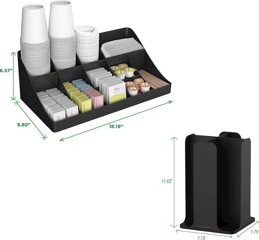 Best Buy: Mind Reader 4-Compartment Cup and Lid Organizer and 11 ...