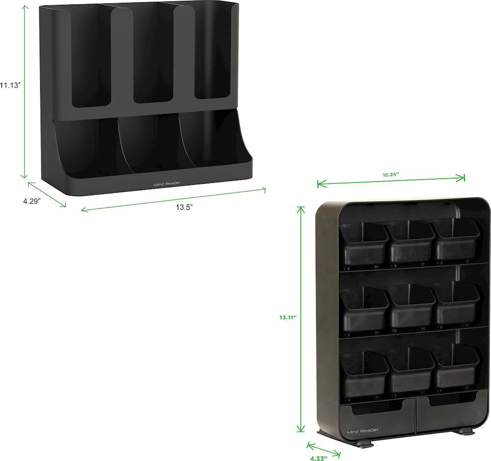 Best Buy: Mind Reader 11-Drawer Tea Bag Organizer and 6-Compartment ...