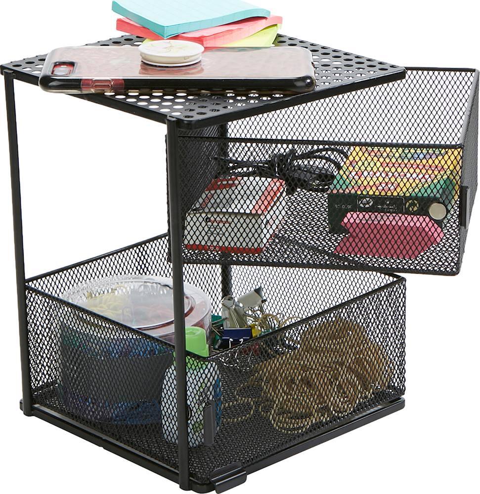 Best Buy: Mind Reader Metal Mesh Magnetic Organizer Black KMAG2T-BLK