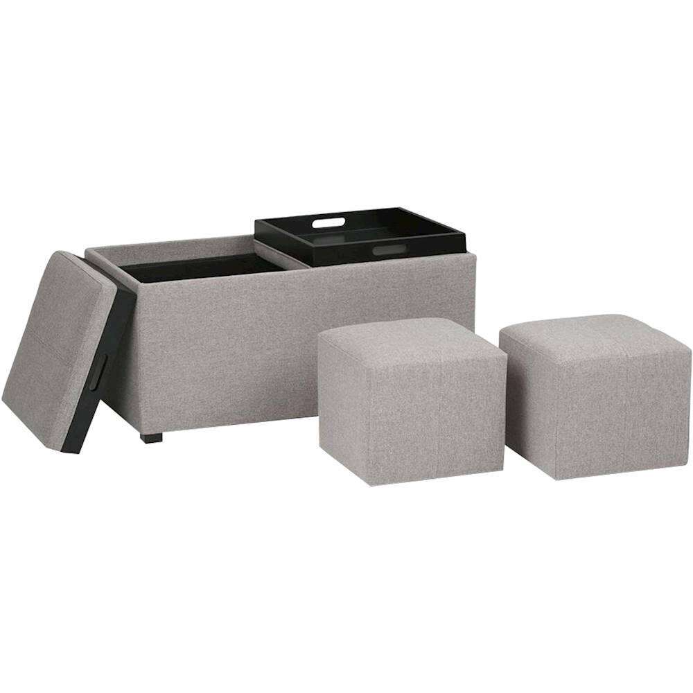 Best Buy: Simpli Home Avalon 35 inch Wide Contemporary Rectangle 5 Pc ...