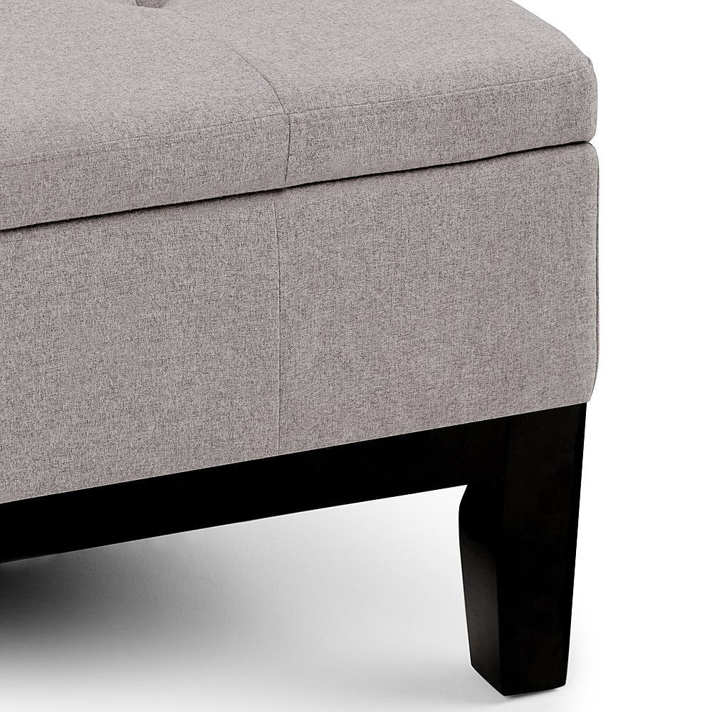 Simpli Home Dover 36 inch Wide Contemporary Square Coffee Table Storage ...