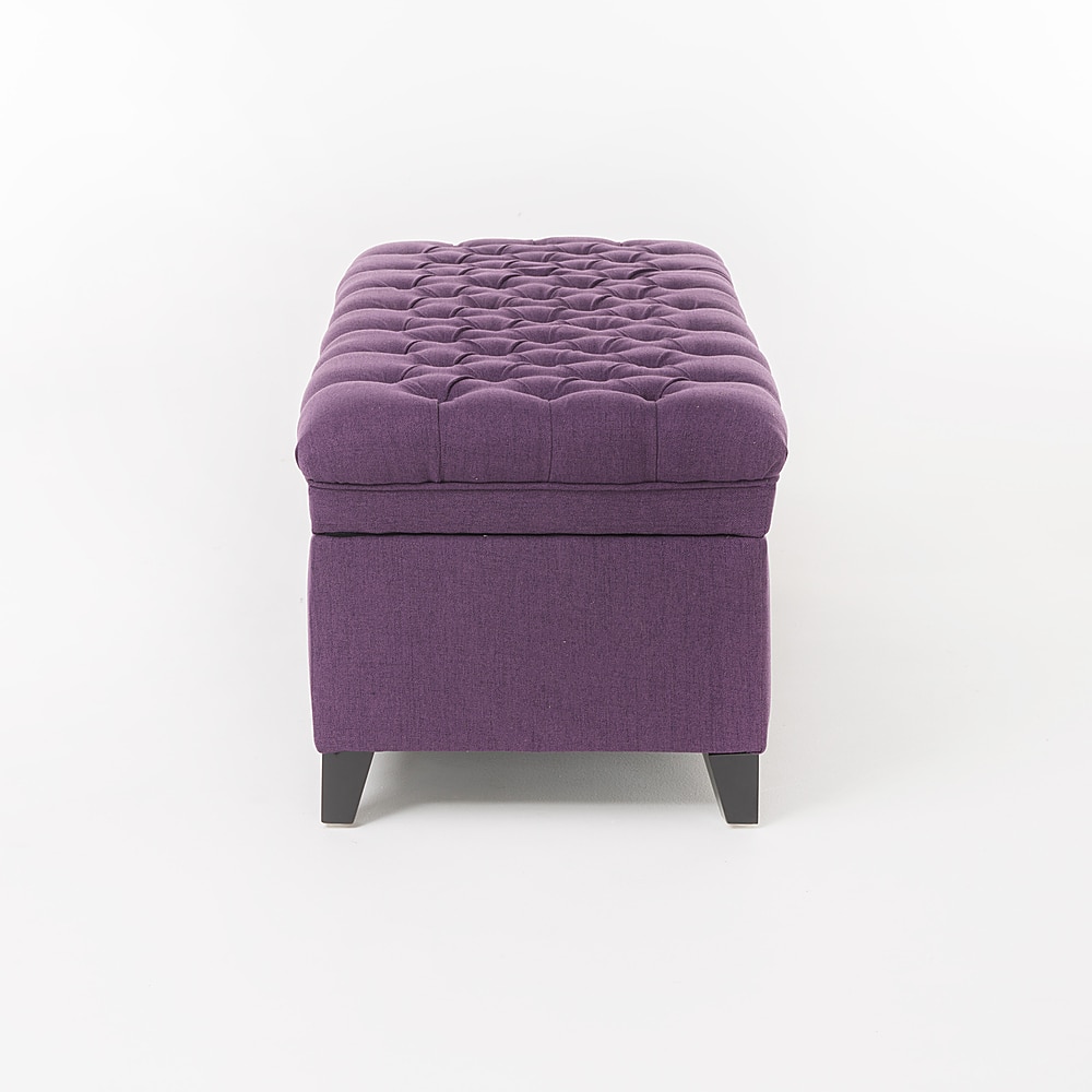 Best Buy: Noble House Shelltown Tufted Storage Ottoman Purple 299137