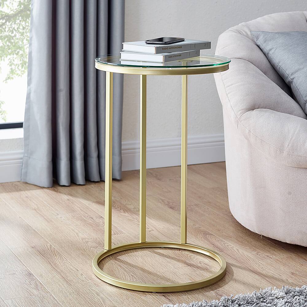 Best Buy: Walker Edison 16" Round C Table Gold BBF16RCSTGLGD