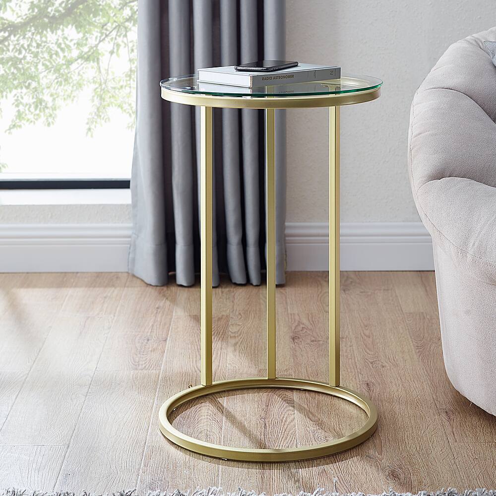 Best Buy: Walker Edison 16" Round C Table Gold BBF16RCSTGLGD
