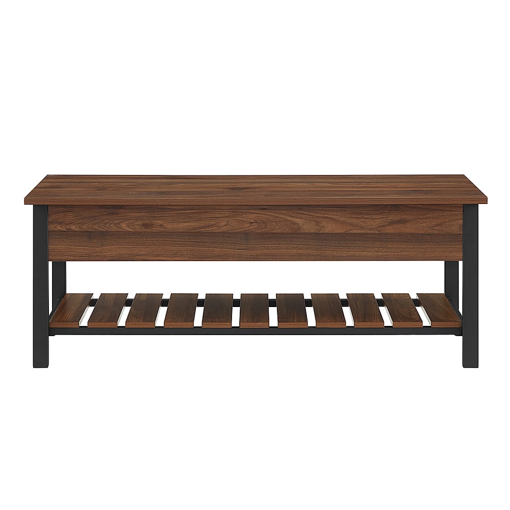 Best Buy: Walker Edison Lift Top Modern Storage Entryway Bench Dark ...