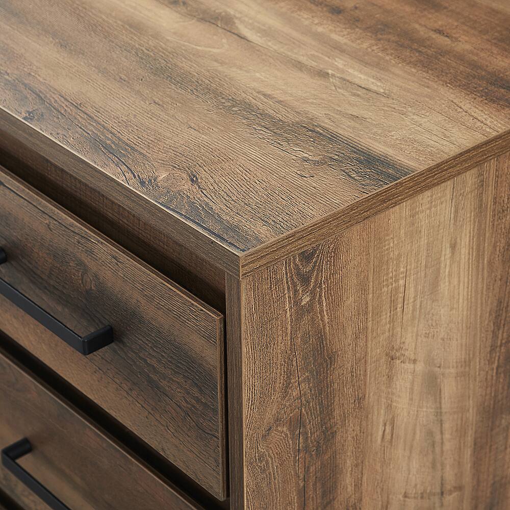 Best Buy: Walker Edison Rustic Farmhouse 3 Drawer Computer Desk Rustic ...