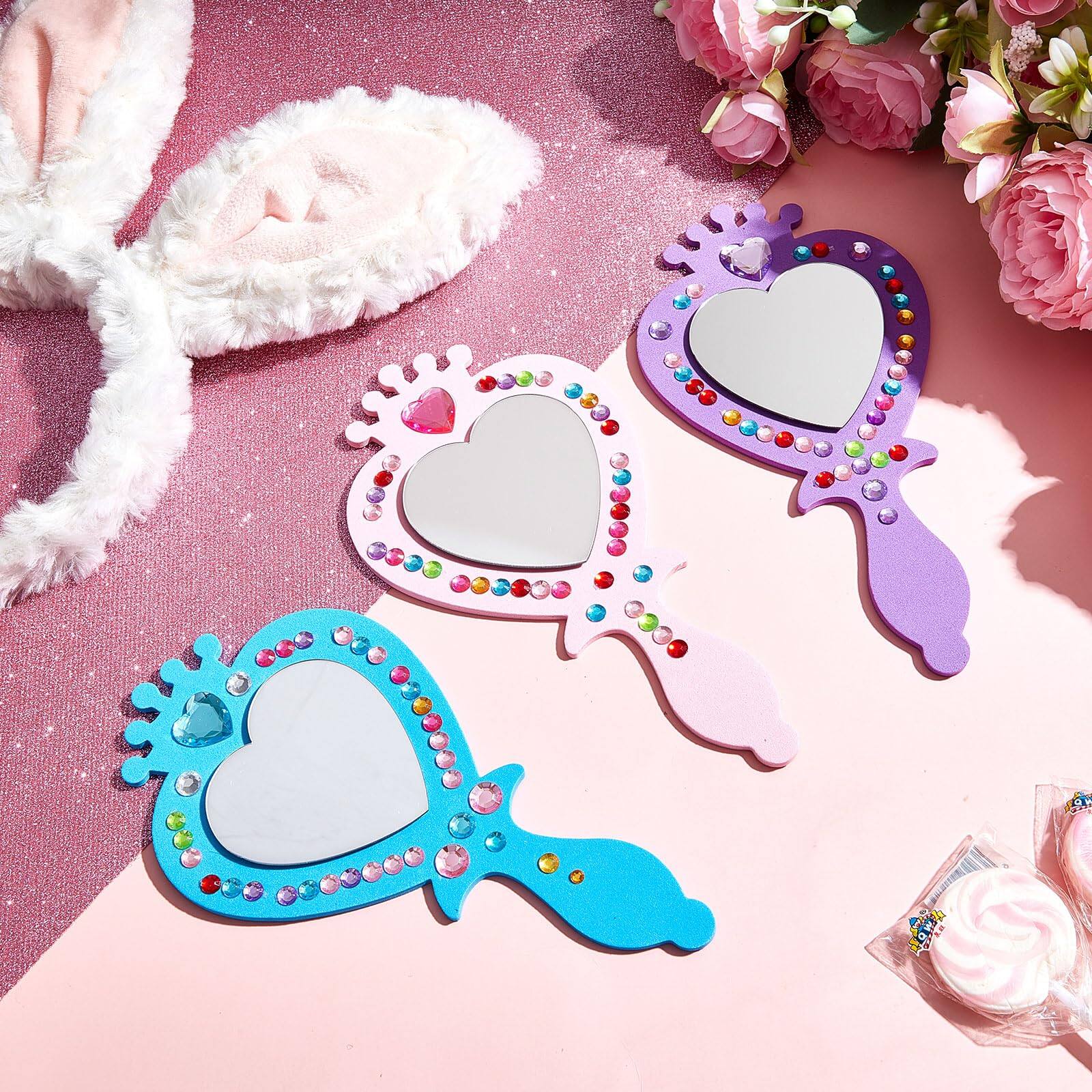 Pacoar Cade Pack Princess Foam Mirror Kits Decorate Your Own Mirrors ...