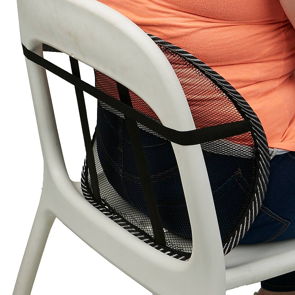 Best Buy: Mind Reader Mesh Lumbar Support Extra Comfortable BACKMESH-BLK