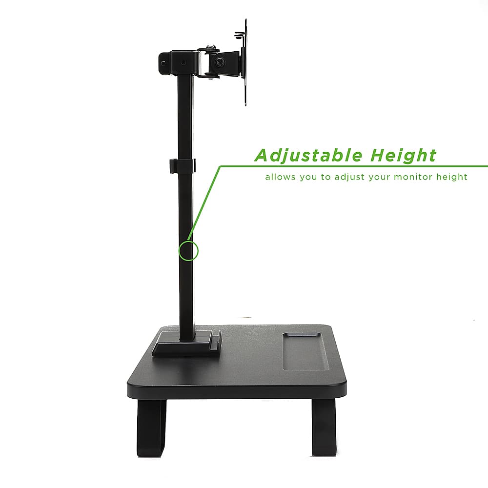 Customer Reviews: Mind Reader Single LCD Monitor Desk Stand Black ...
