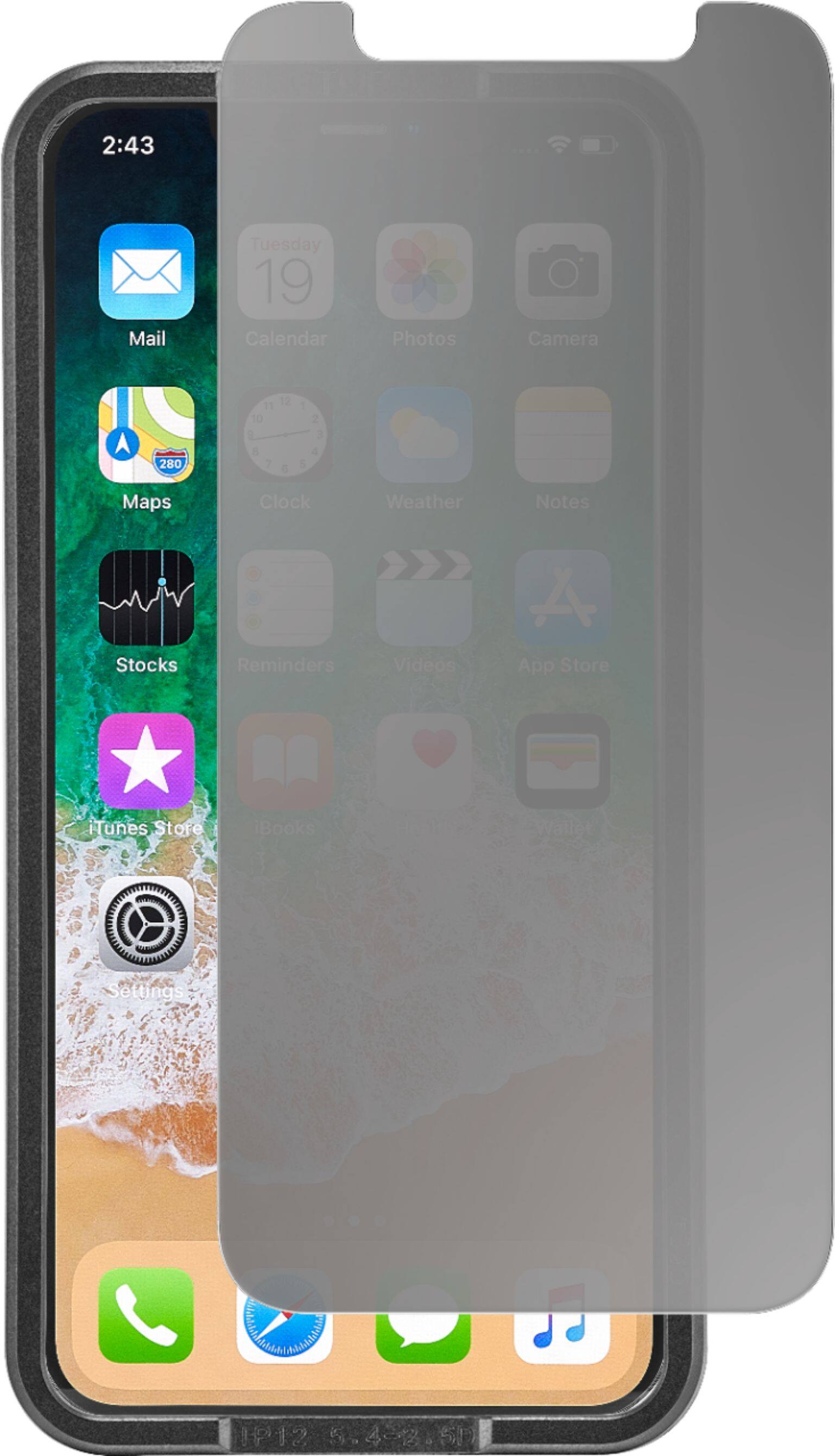 Best Buy: Insignia™ Privacy Glass Screen Protector for iPhone® 12 mini ...