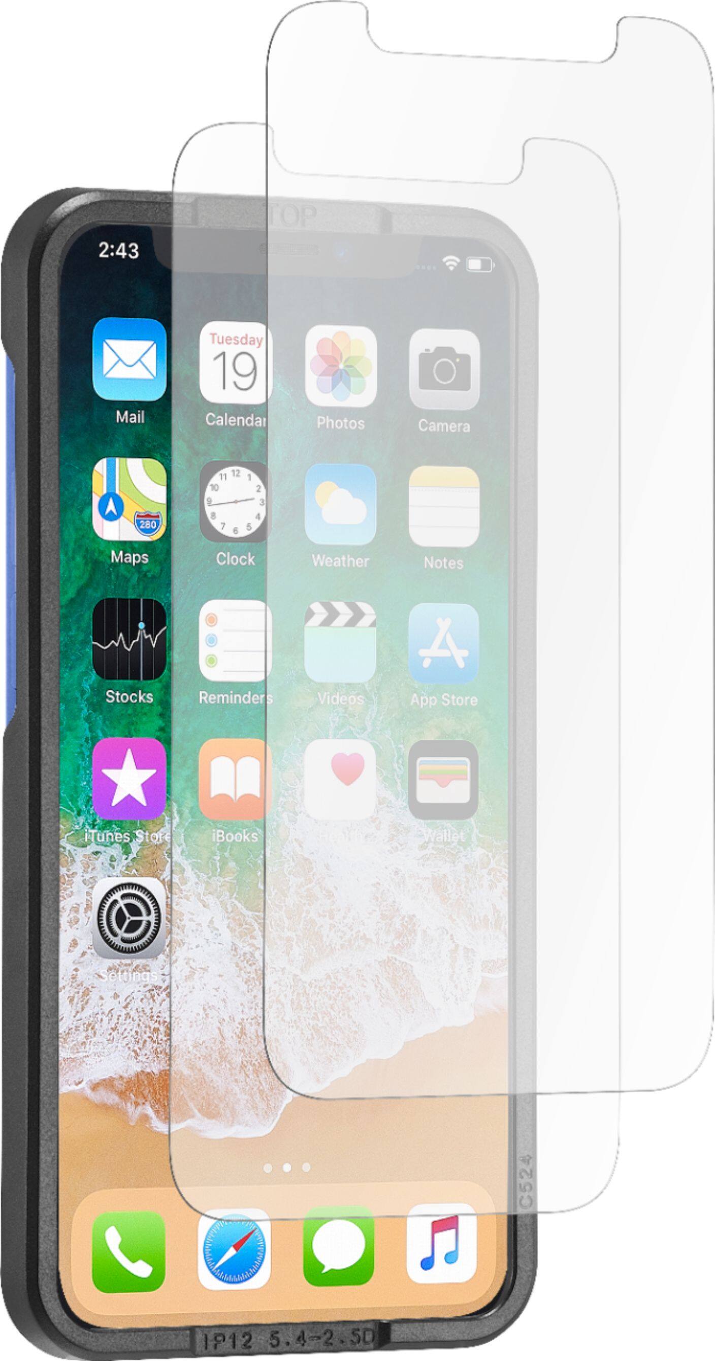 Insignia™ Tempered Glass Screen Protector for iPhone® 12 Pro Max (2 ...