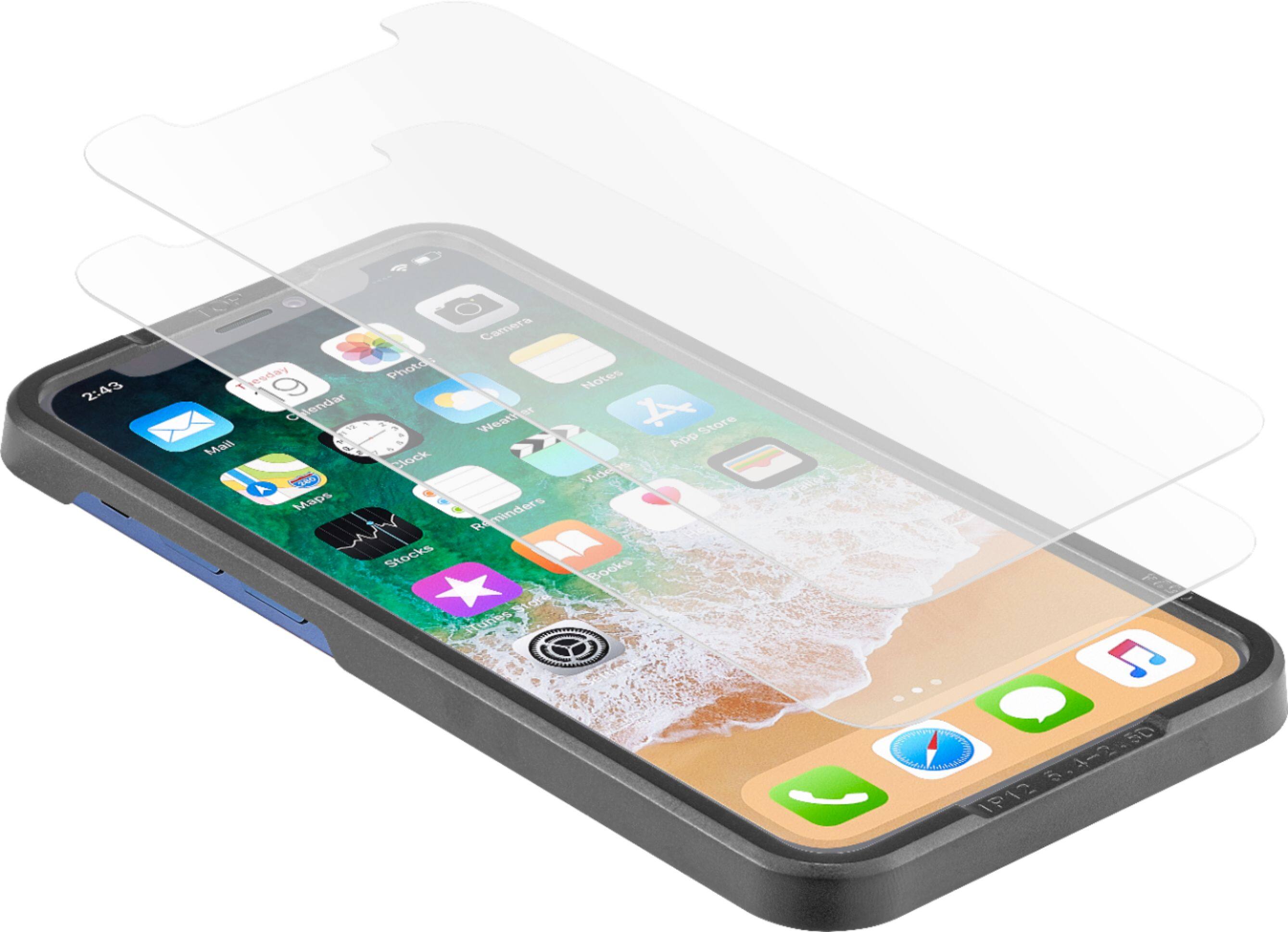 Insignia™ Tempered Glass Screen Protector for iPhone® 12 Pro Max (2 ...