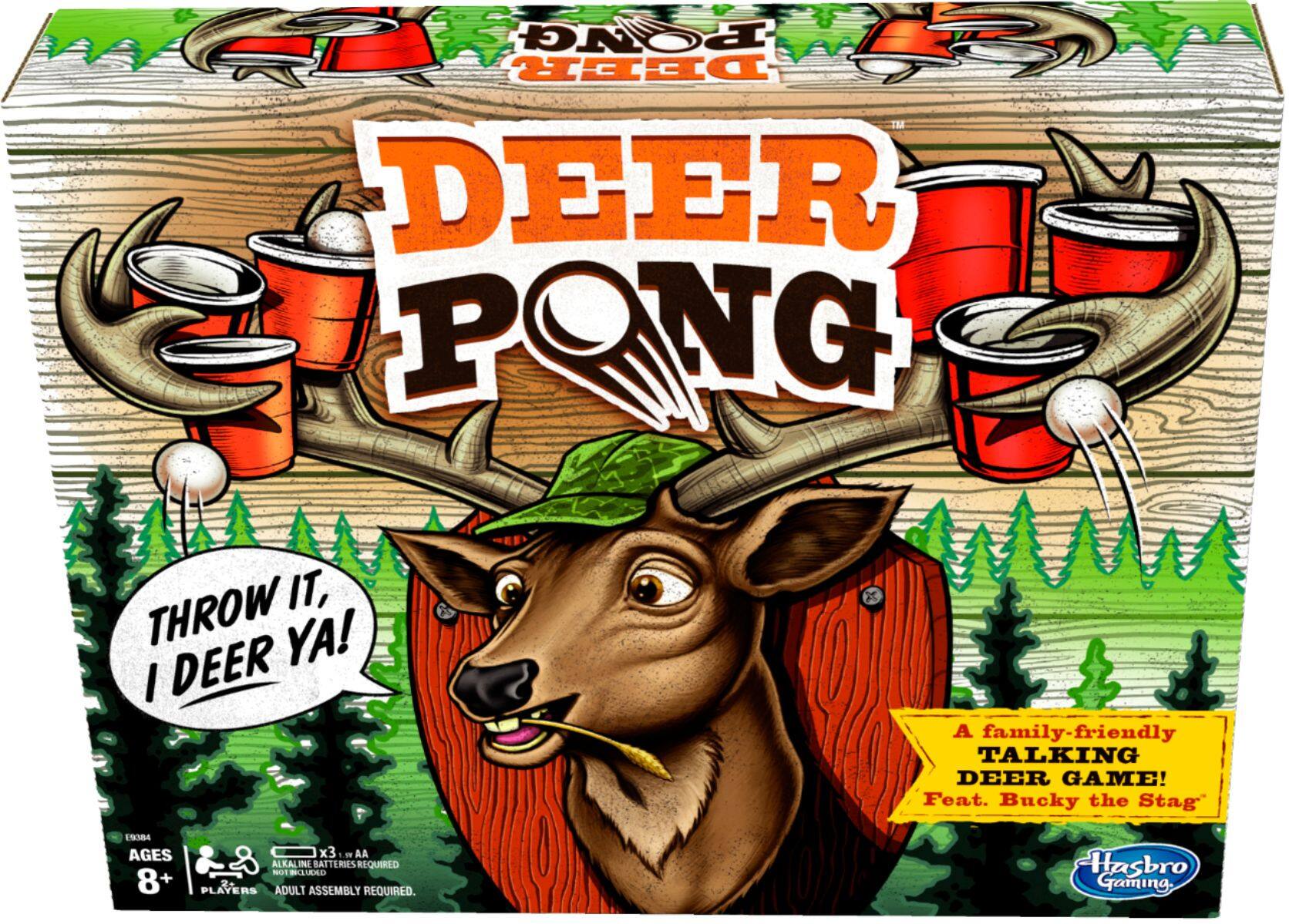 Best Buy: Hasbro Gaming Deer Pong Talking Deer Family Game E9384