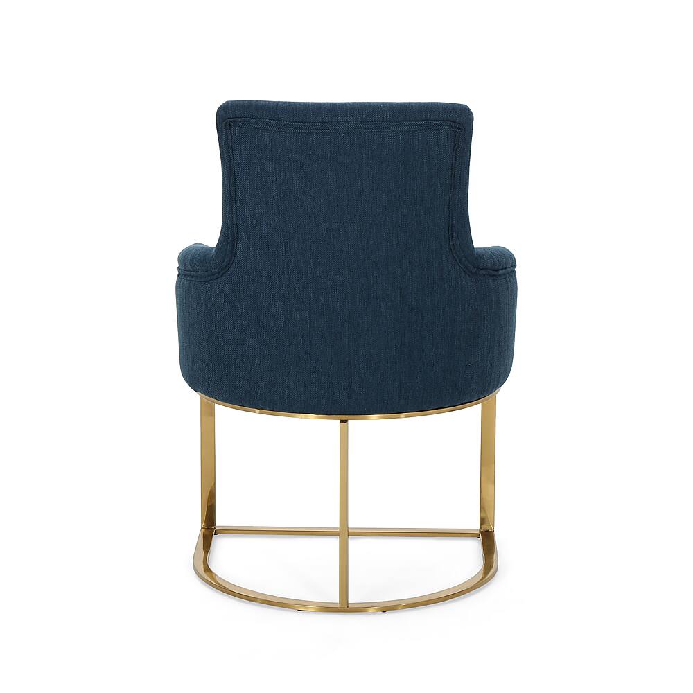 Best Buy: Noble House Gloria Modern Glam Chair Navy Blue 308112