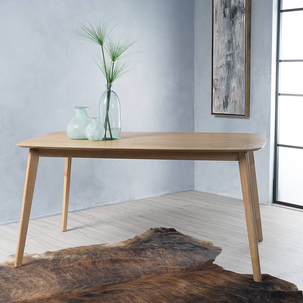Best Buy: Noble House Nyala Wood Dining Table Natural Oak 298945