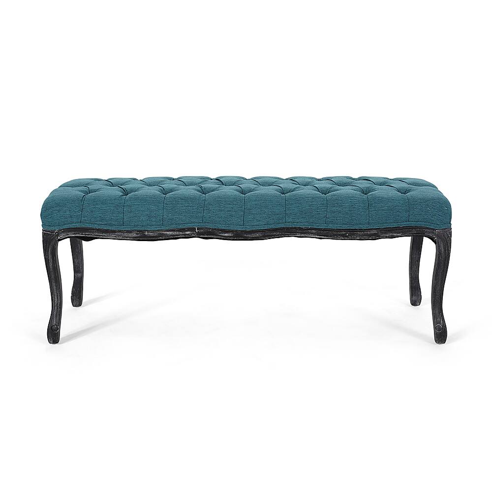 Best Buy: Noble House Roxana Tufted Bench Teal 308974