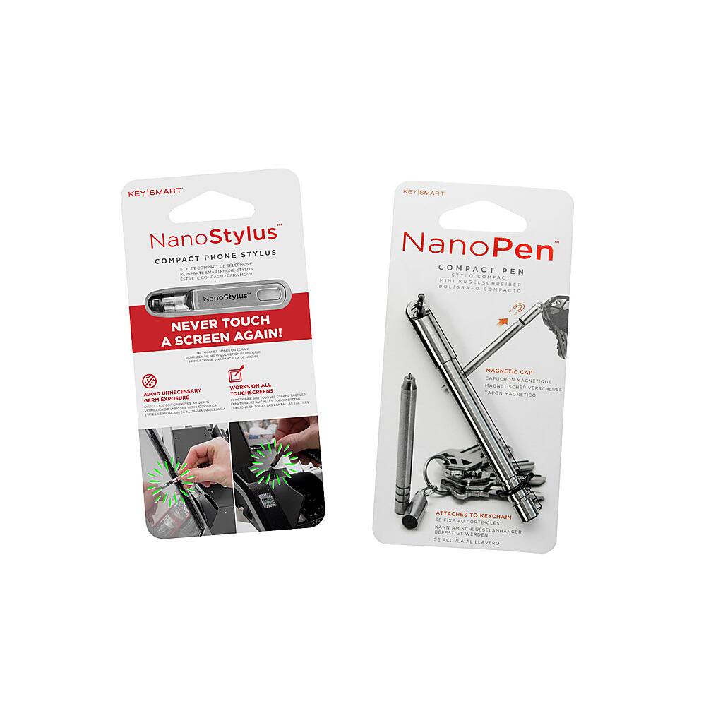 Best Buy: KeySmart NanoStylus, NanoPen Bundle Silver KS808SVR-BNDL23