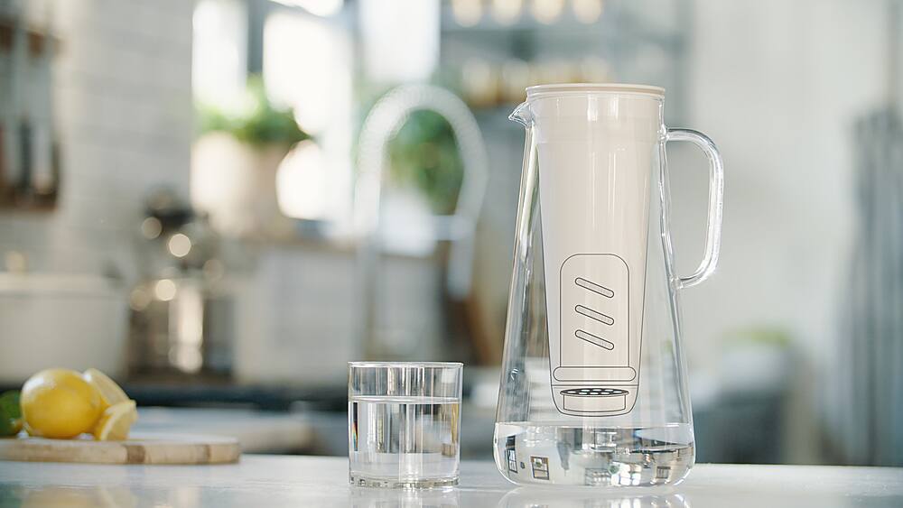 Best Buy: Lifestraw Home 7 Cup Plastic Water Pitcher Plastic Aqua ...