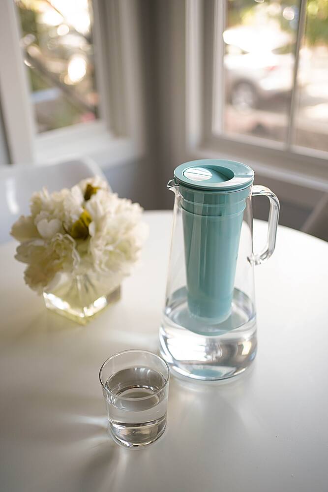 Best Buy: Lifestraw Home 7 Cup Plastic Water Pitcher Plastic Aqua ...