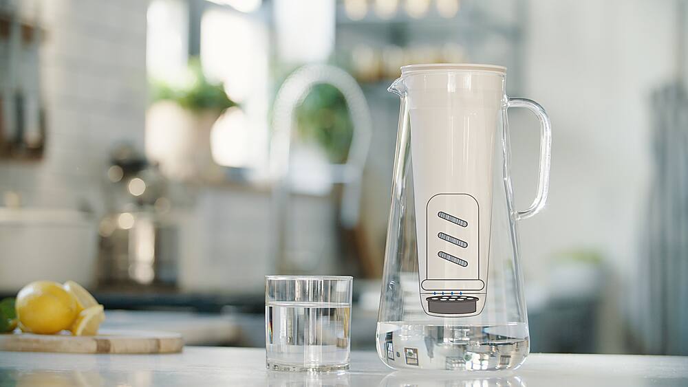 Customer Reviews: Lifestraw Home Glass 7 Cup Glass White LSH7GLWH07 ...