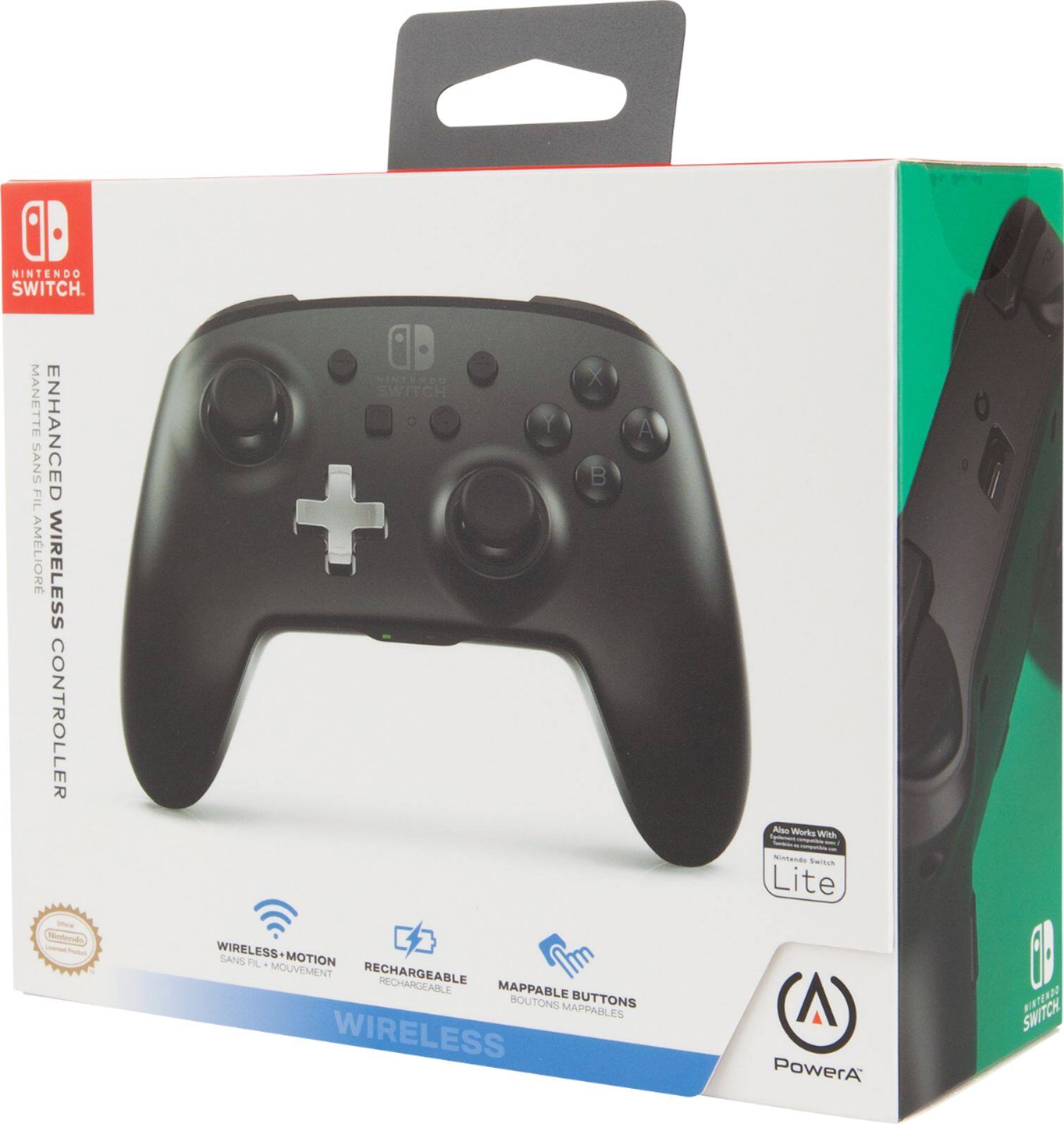 PowerA Enhanced Wireless Controller for Nintendo Switch Black 1509988 ...