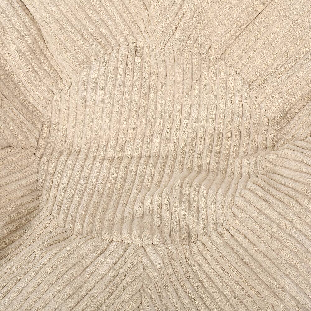 Best Buy: Noble House Kenli Corduroy Bean Bag Ivory 312336