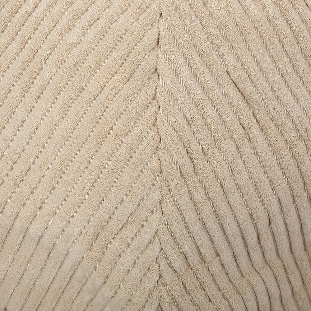 Best Buy: Noble House Kenli Corduroy Bean Bag Ivory 312336