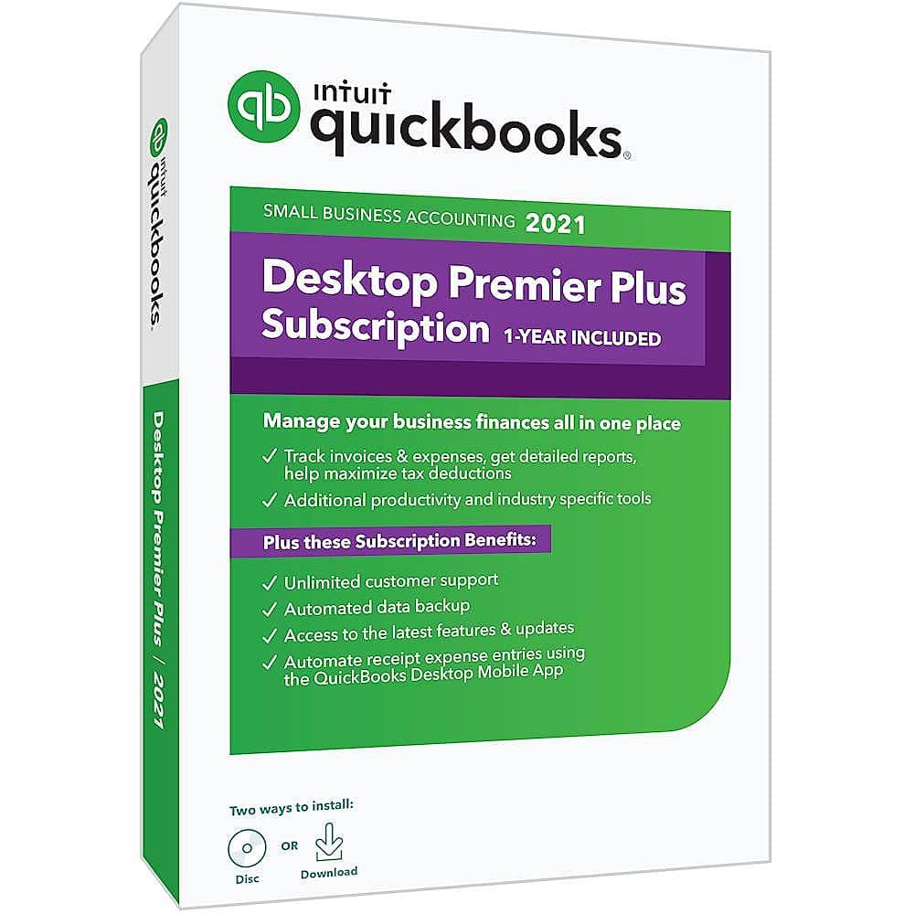 Best Buy: Intuit QuickBooks Desktop Premier Plus 2021 (1-Year ...