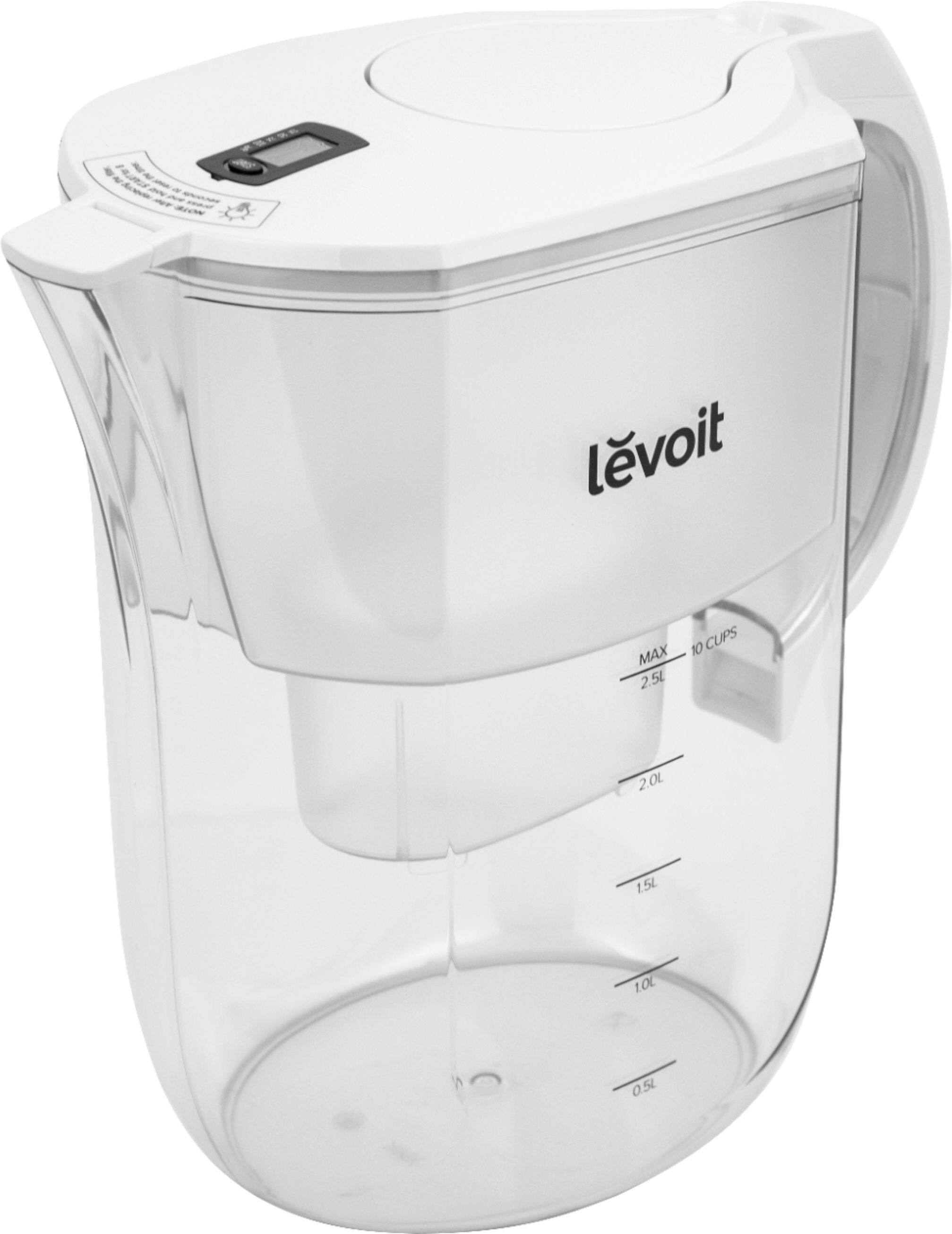 Best Buy: Levoit Water Filter Pitcher with Extra Filters White ...