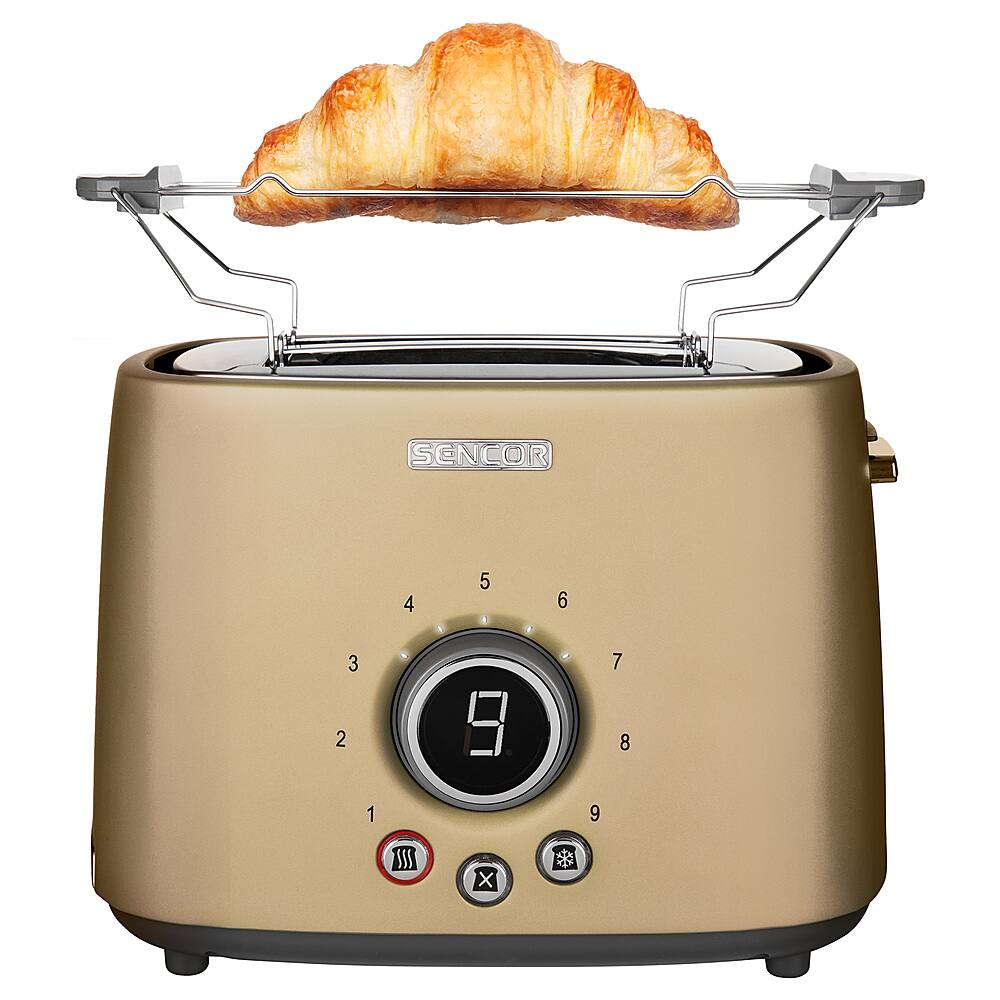 Customer Reviews: Sencor 2-Slice Wide-Slot Toaster Champagne STS6057CH ...