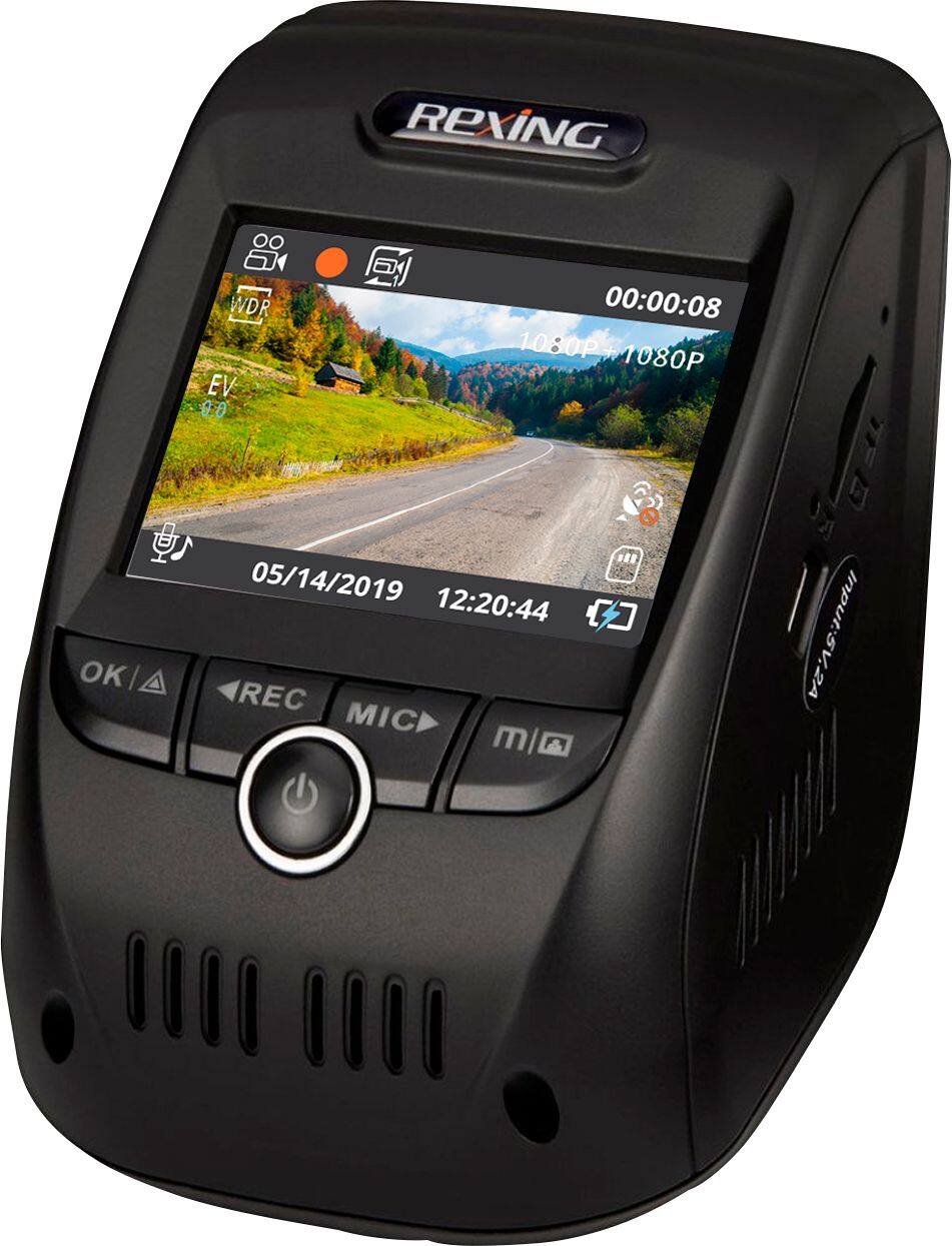 Rexing V1P Pro Plus Front and Rear Dash Cam with Built in GPS and Wi Fi ...